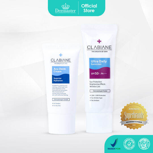 Dermaster Double Hydration Skin - Clabiane Acu-Derm Cream & Clabiane ...