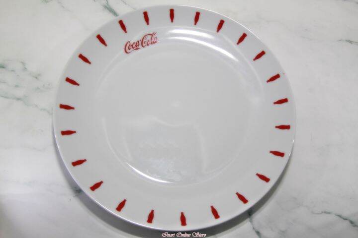 Coca Cola Ceramic White Plate 27cm | Lazada