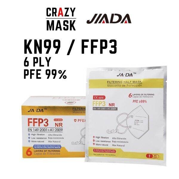 KN99 FFP3 PFE99% JIADA Face Mask Individual Pack KN95/FFP2/Adult/Kids/White/Black/Grey/Blue | Lazada