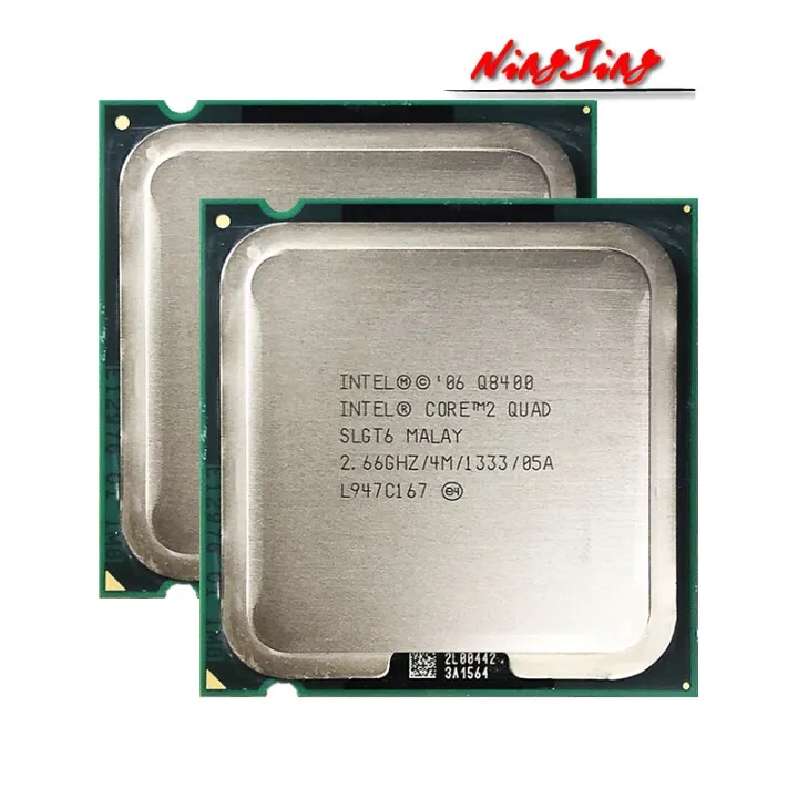 Two Pcs * Intel Core 2 Quad Q8400 2.6 Ghz Quad-Core Quad-Thread CPU ...
