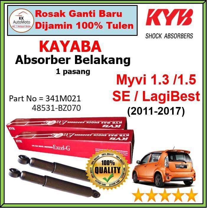 KAYABA / KYB Rear Absorber - Perodua Myvi Rear Shock Absorber (Gas) 1 Pair ( 1 pasang ) Absorber ...