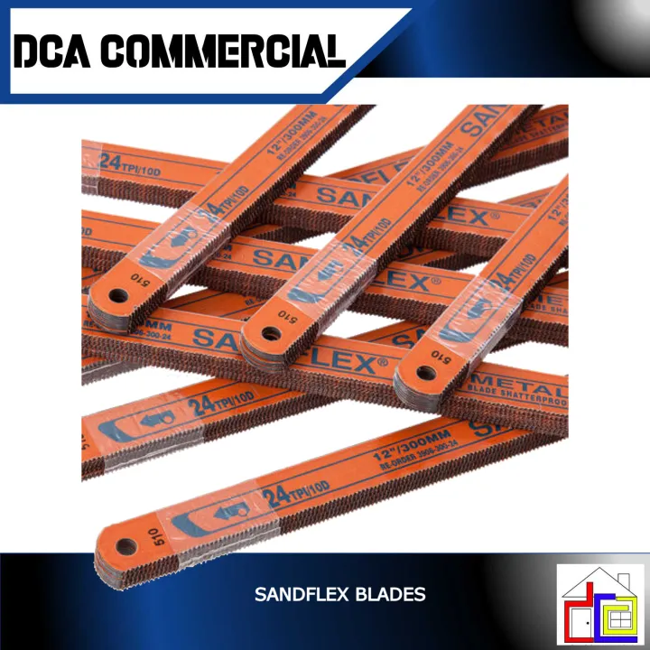 Metal hand-saw / Hacksaw blade SANDFLEX ORIGINAL (18 TPI & 24 TPI) PER ...