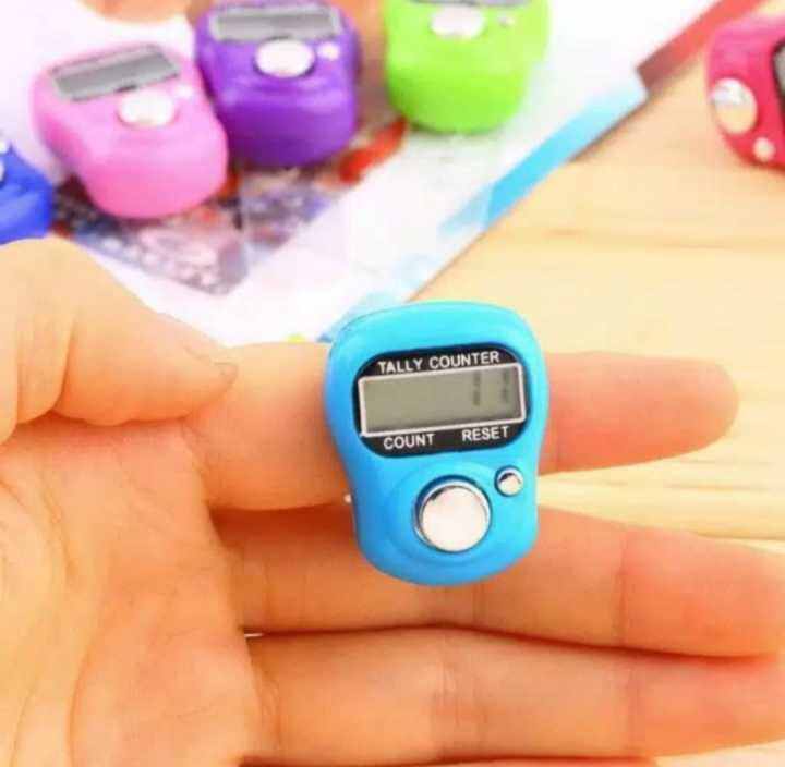 Tasbih Digital Alat Penghitung Dzikir LED Mini Finger Counter Asli ...