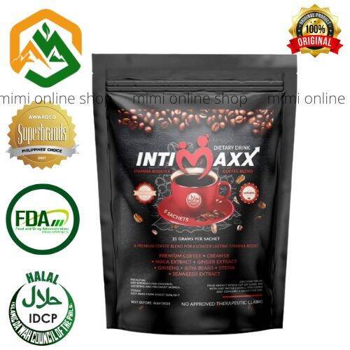 100% AUTHENTIC INTIMAXX STAMINA BOOSTER COFFEE BLEND (5 SACHETS ...