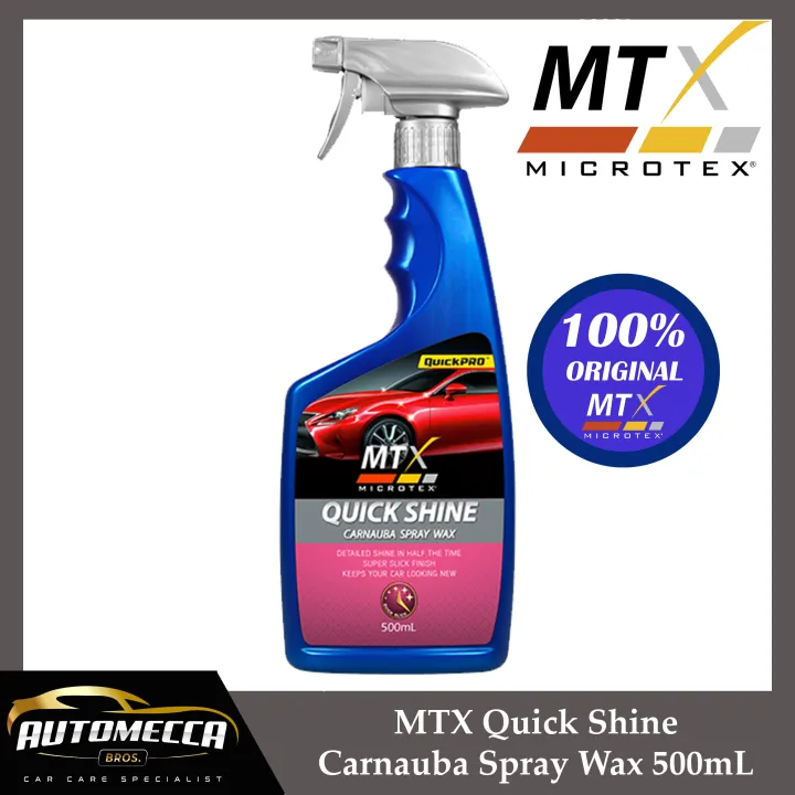 MTX Quick Shine Carnauba Spray Wax QuickPRO 500mL | Lazada PH