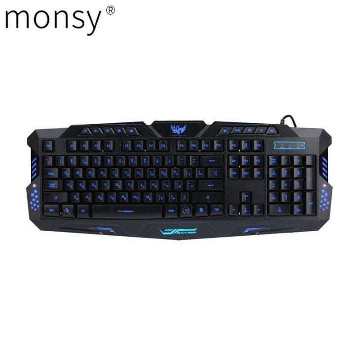 Monsy Keyboard Gaming Wired 3 Colors-Light Gameboy | Lazada PH