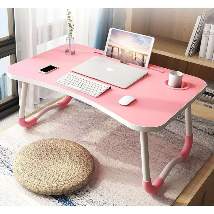 AISZ Mini Foldable Lazy Bed Desk Portable Mainstays Laptop Wooden Mini ...
