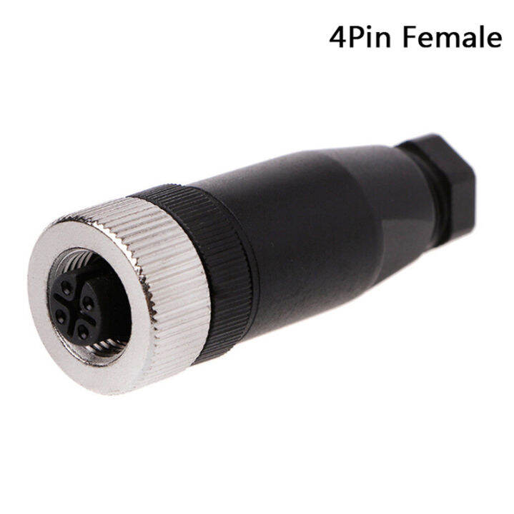 Verona 1PC M12 SENSOR CONNECTOR 3/4/5 PIN MALE/FEMALE STRAIGHT/Right ...