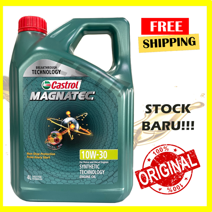 [ORIGINAL]Castrol Magnatec DUALOCK 10W30 Semi-synthetic Engine Oil 4L ...