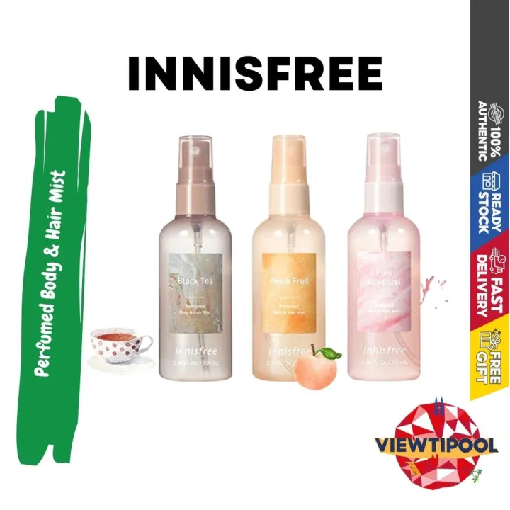 [INNISFREE] Perfumed Body & Hair Mist 3 Types #Peach Fruit , #Pink ...