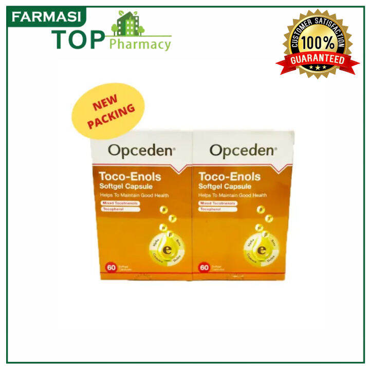 OPCEDEN TOCO-ENOLS SOFTGEL CAPSULE 60's x 2 | Lazada