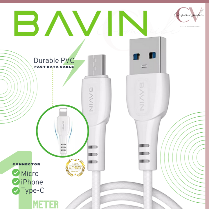 Official Original Bavin Fast Charging High Speed Fast Charging Data Cable & Transfer 1Meter For ...