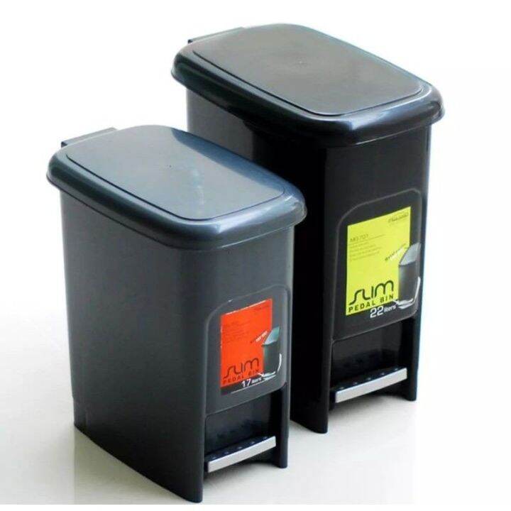 MegaBox Plastic Pedal Bin Trash Can 22liters / 17liters | Lazada PH