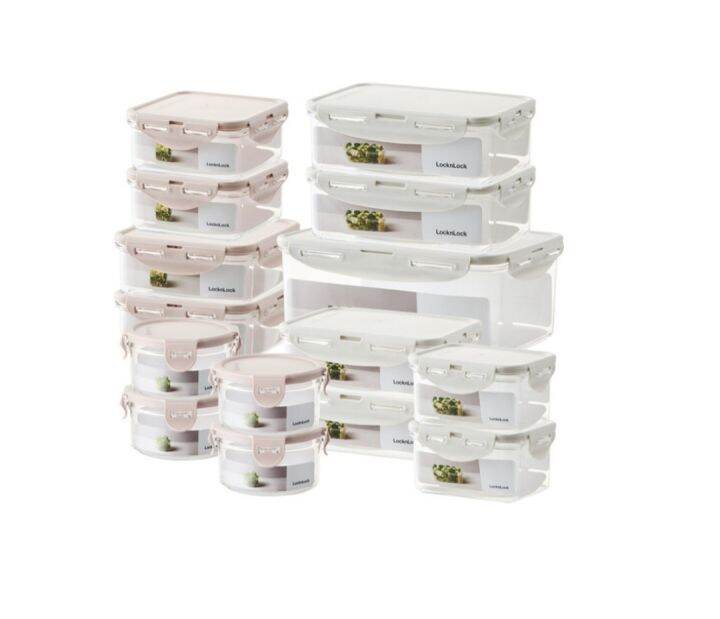 Lock & Lock Bisfree Stackable Food Container 15P Set | Lazada PH