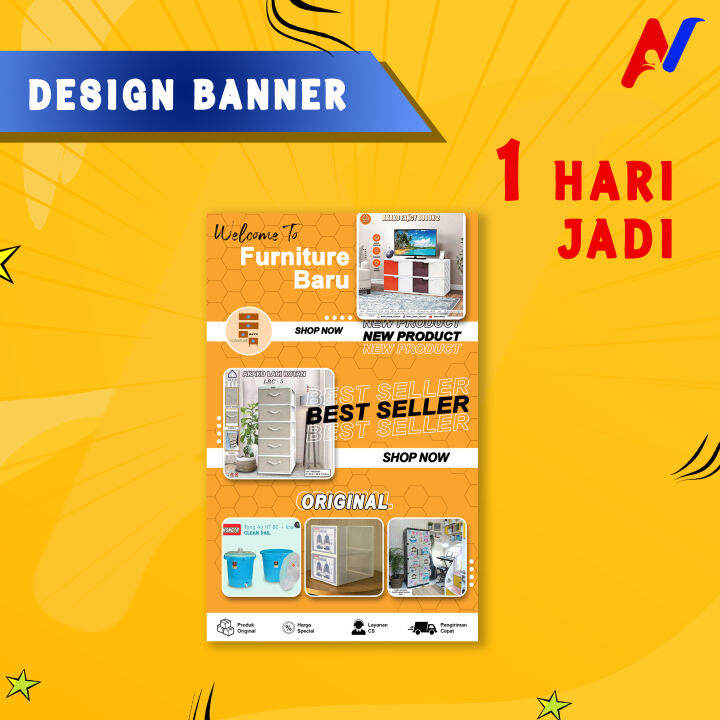 Jasa Desain Baner/Desain X Baner/Baner Toko/Baner Toko Online | Lazada ...