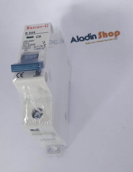 MCB Bright-G MCB 6A C6 1P B 888 BRIGH G MCB BRIGHT 23000V 50Hz | Lazada ...