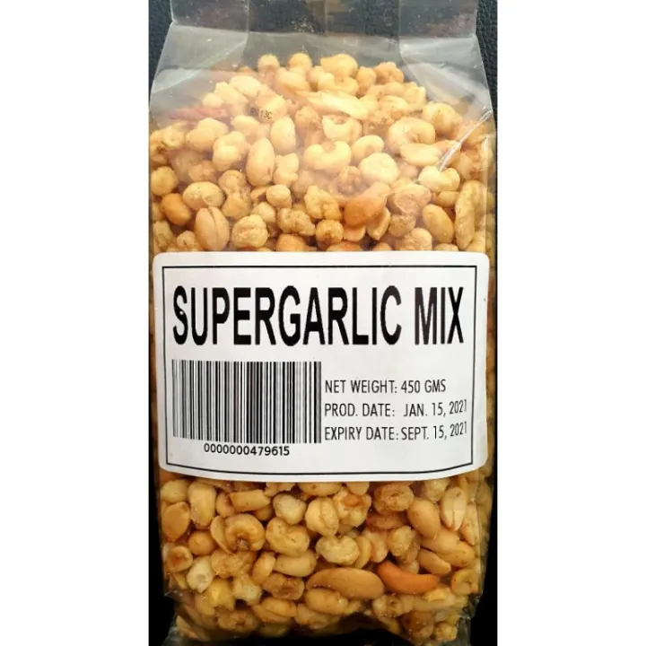 mix nuts SUPER GARLIC MIX (corn, peanuts, cashew nuts, beans, garlic ...