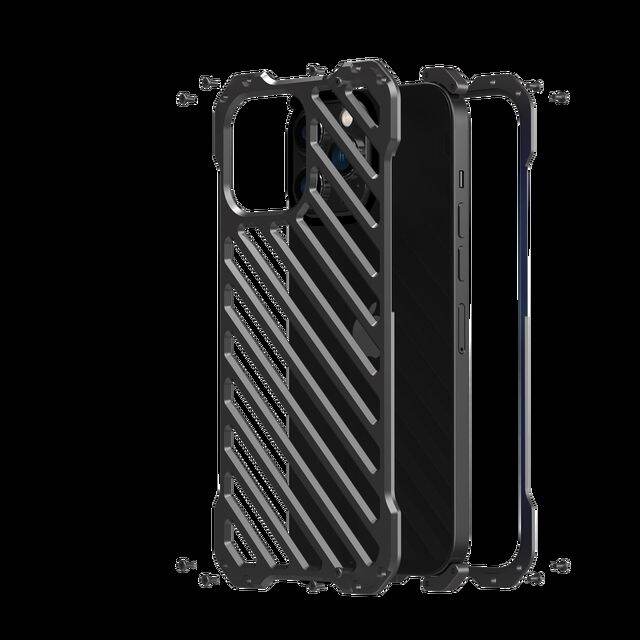 Metal Armor Camera Protection Phone Case For iPhone 15 14 Plus 13Mini ...