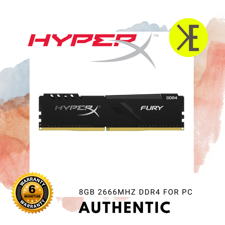 HyperX Fury 8GB 2666MHz DDR4 CL16 288-Pin DIMM Desktop Memory | Lazada PH