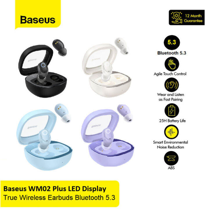Baseus Bowie WM02 True Wireless Bluetooth Headset TWS | Lazada Indonesia
