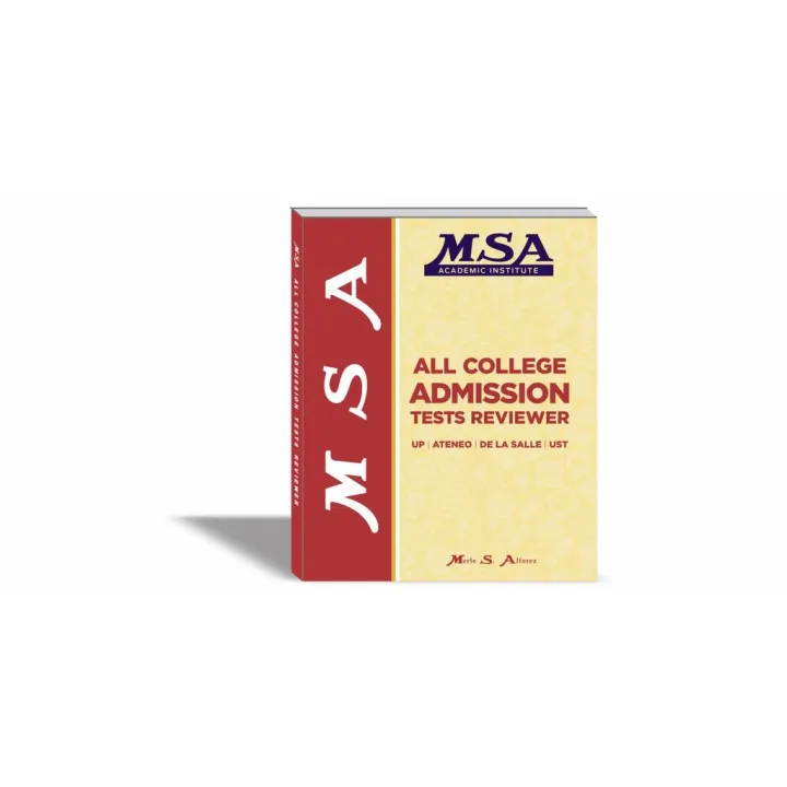 MSA All College Admission Tests Reviewer (Authentic / Brand New ...