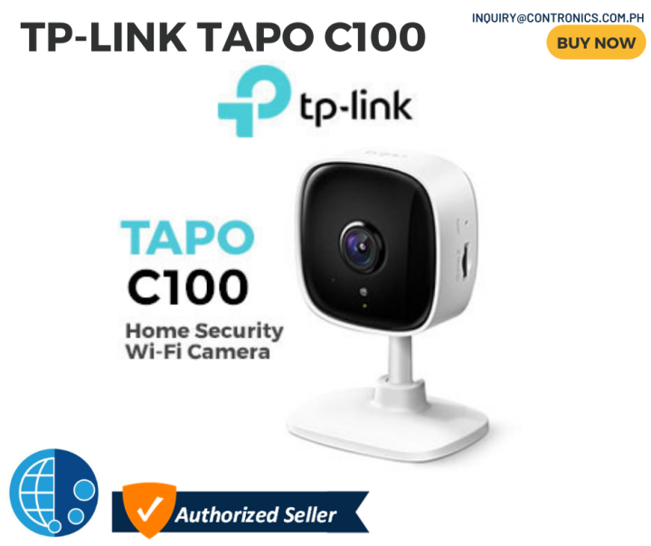 TP-LINK TAPO C100 Home Security Wi-Fi Camera | Lazada PH