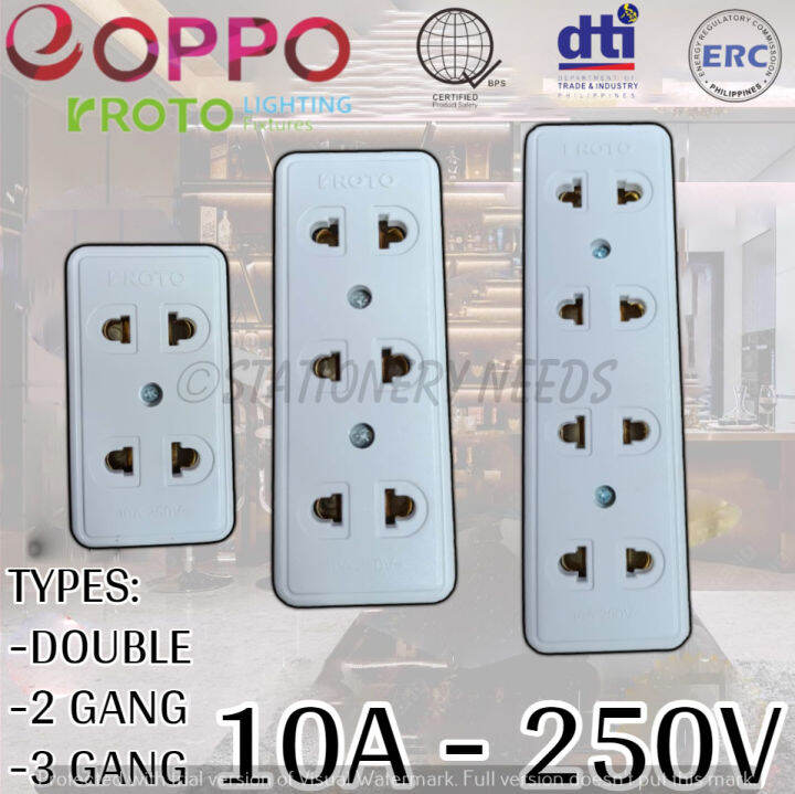 1PCS Surface Type Universal Outlet (Double, 2 Gang, 3 Gang) Extension ...