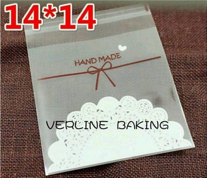 PLASTIK KEMASAN KUE PACKAGING UKURAN 14X14 CM ISI 50 PCS | Lazada Indonesia