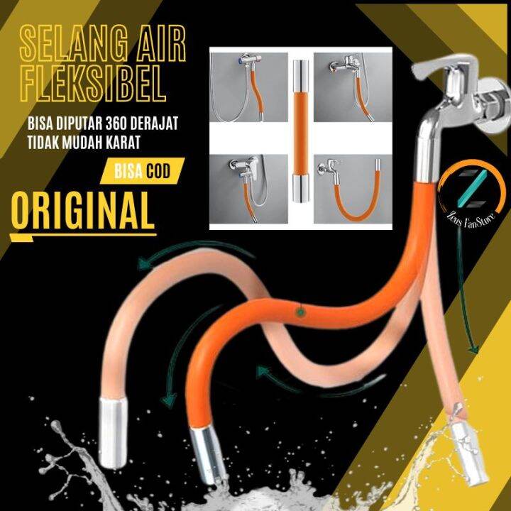 Selang Air Fleksibel 28CM 360 Derajat Sambungan Selang Kran Air Elastis ...
