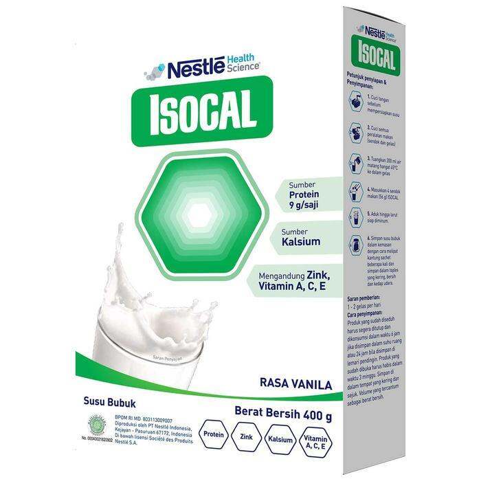 Isocal 400 gr susu bubuk sumber protein dan kalsium | Lazada Indonesia