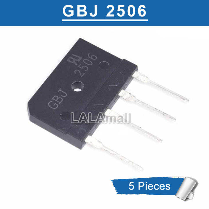 5ชิ้น GBJ2506 GBJ 2506 25A/600V แก้วแบบวงจรเรียงกระแสเดิมใหม่ | Lazada ...
