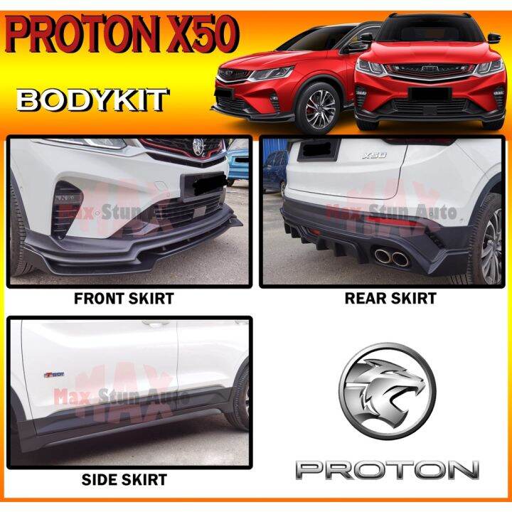 PROTON X50 FULLSET BODYKIT X50 FRONT V-LIP SIDE SKIRT REAR SKIRT ...