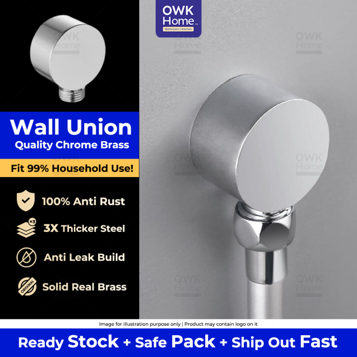 Brass Chrome 1/2" x 1/2" Wall Elbow / Wall-Mount Supply Wall Elbow ...