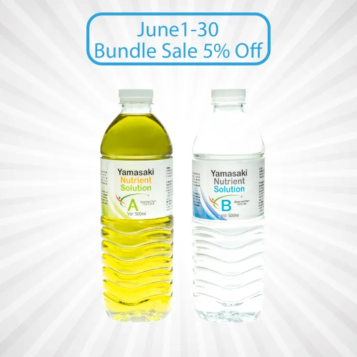 Yamasaki Hydroponics Solution 500mL Set | hydroponic solution, nutrient ...