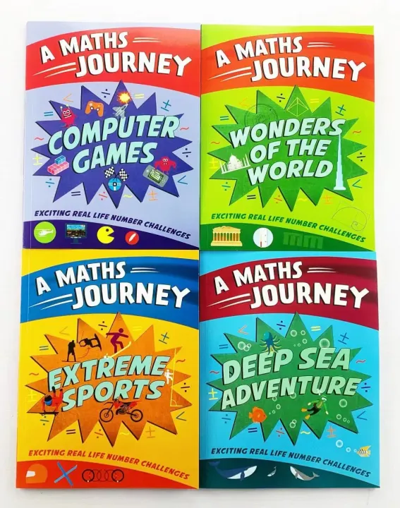 A Math Journey 4 Books set English book for children | Lazada.co.th