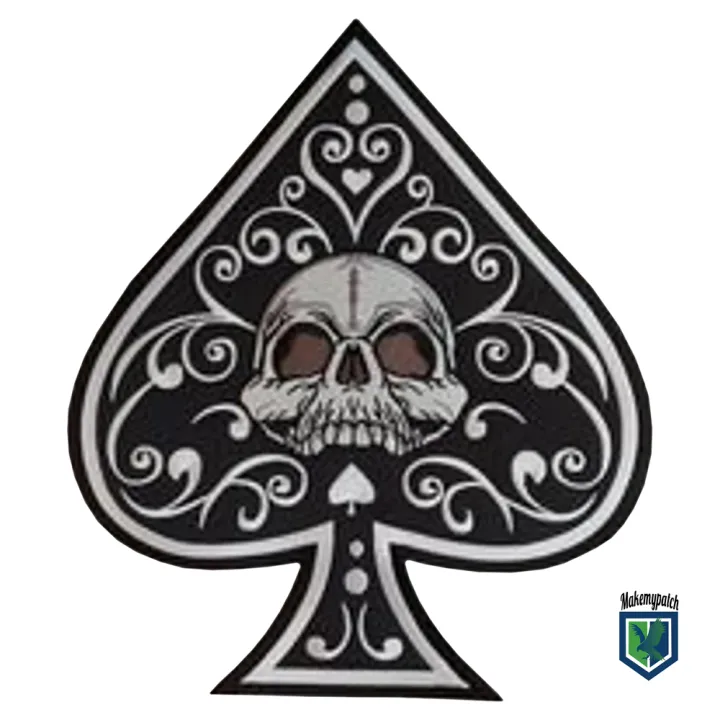 Ace Spade Patch for Custom Biker Vest | Lazada.co.th