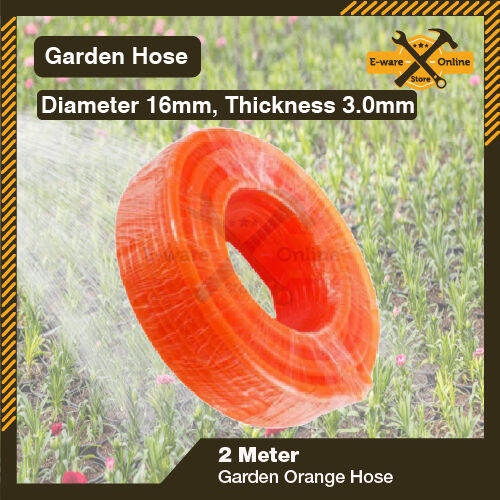2m 10m 30m Orange Garden Hose Gardening Hose Water Cleaning Hose Pipe Paip Air Oren Hos 水喉 水管 ...