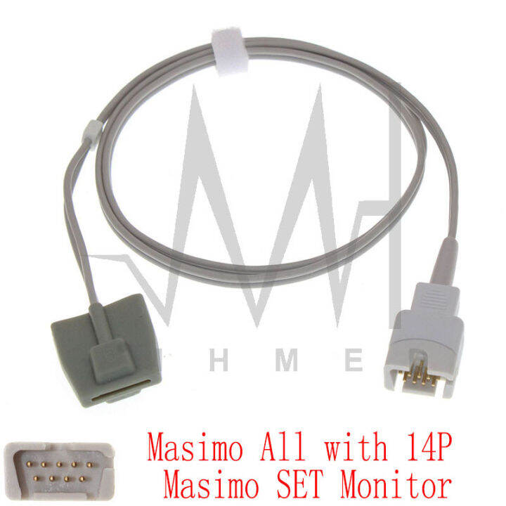 Pulse Oxygen Sensor of All with 14P Masimo SET Monitor,Oximetry Cable ...