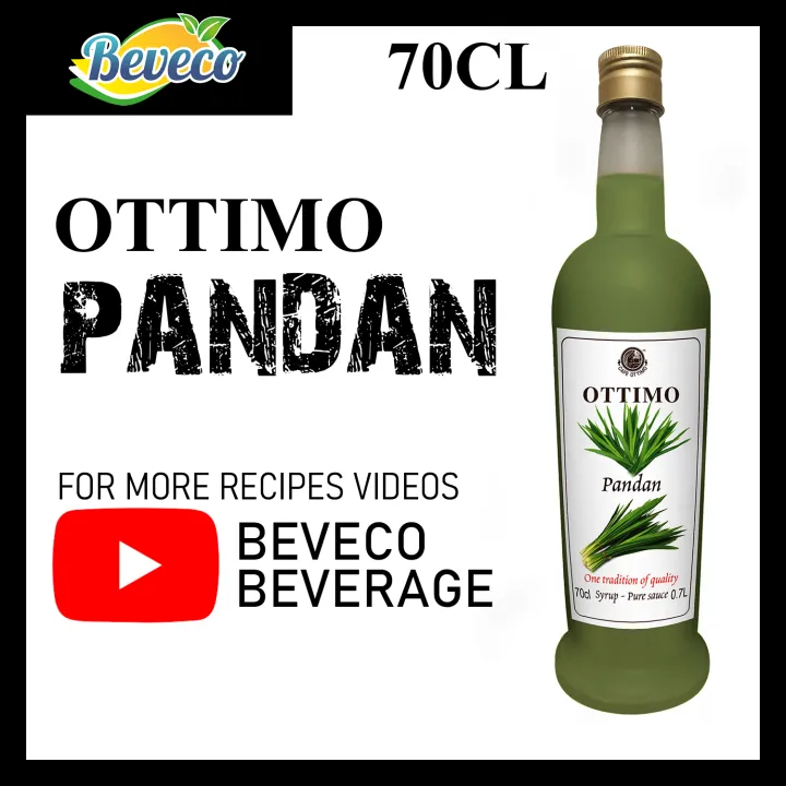 OTTIMO PANDAN Flavoured Syrup 70CL For Coffee / Latte / Cafe ...