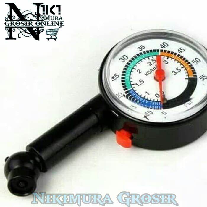 Alat Ukur Tekanan Ban Mobil Pengukur Angin Compressor Dial Tire Gauge ...