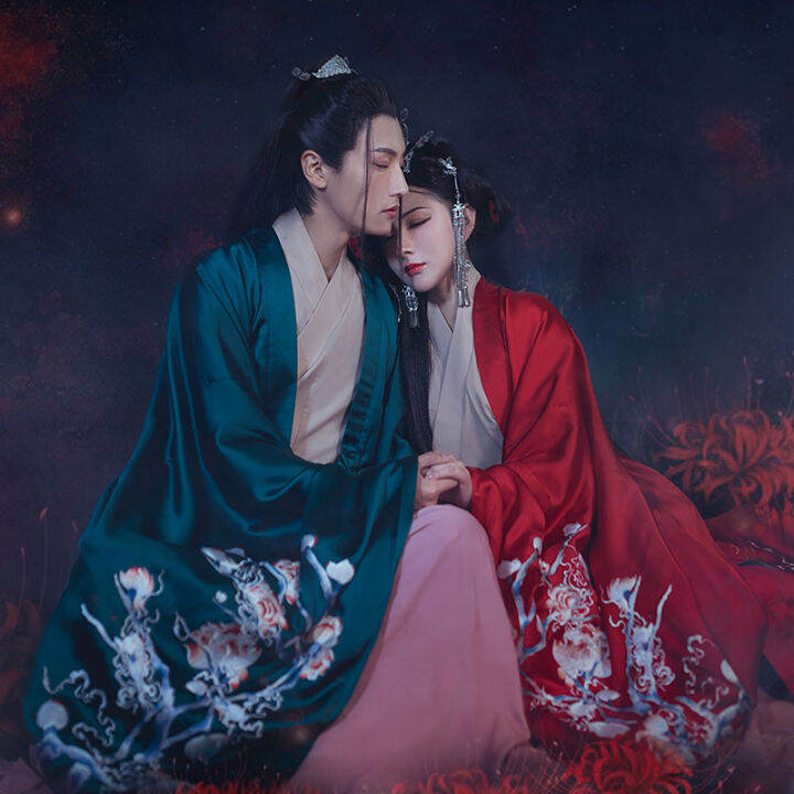 [Flying] Preface Painting Original Couple Hanfu Wei Jin Qi Yao men and ...
