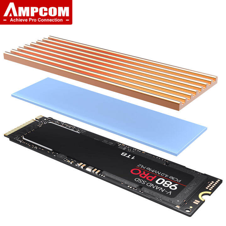 AMPCOM M.2ฮาร์ดดิสก์ฮีทซิงค์,อลูมิเนียมโซลิดสเตทไดรฟ์ระบายความร้อนฮีท ... AMPCOM M.2ฮาร์ดดิสก์ฮีทซิงค์,อลูมิเนียมโซลิดสเตทไดรฟ์ระบายความร้อนฮีท ...