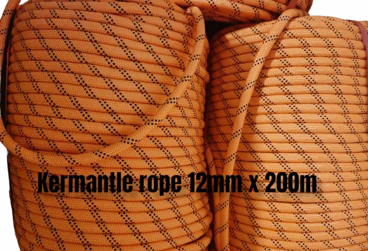 kernmantle rope 12mm x 200m with 2 pcs carabiner | Lazada PH