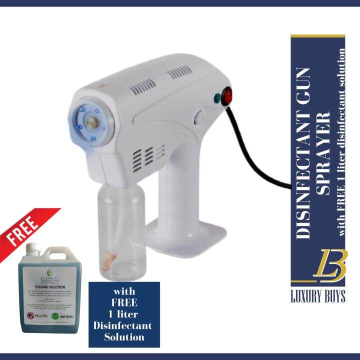 Nano Gun Disinfectant Sprayer with Free 1 Liter Solution Disinfectant ...