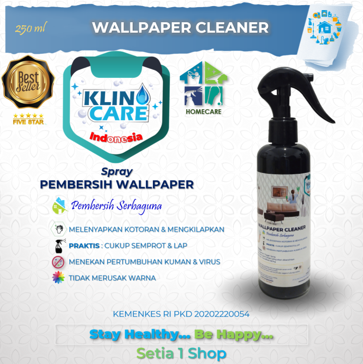 Spray Pembersih Wallpaper KLINO CARE 250 ml Wallpaper Cleaner Dinding ...