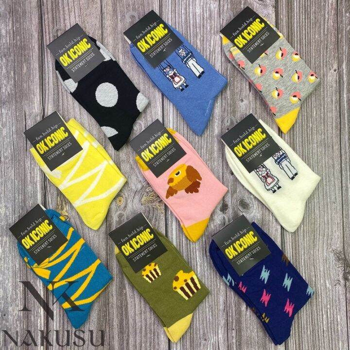 Poposy Ok Assorted Design Iconic Socks High Quatily Socks Cotton Socks ...
