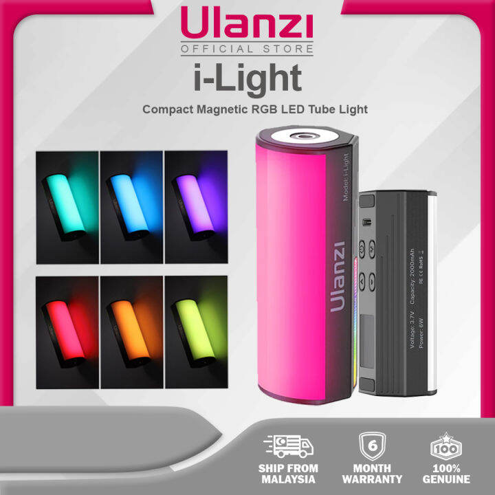 Ulanzi iLight Compact Magnetic RGB LED Tube Light | Lazada