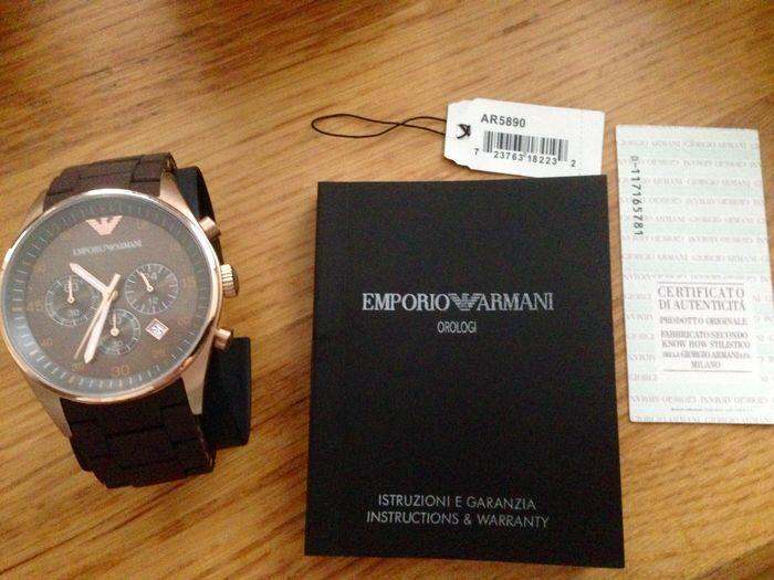 Emporio Armani Sport Chronograph Brown Dial Men's Watch AR5890 | Lazada PH