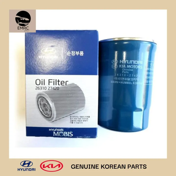 OIL FILTER DIESEL 2631027420 for Hyundai Tucson, Santa Fe 2005~2006 up ...