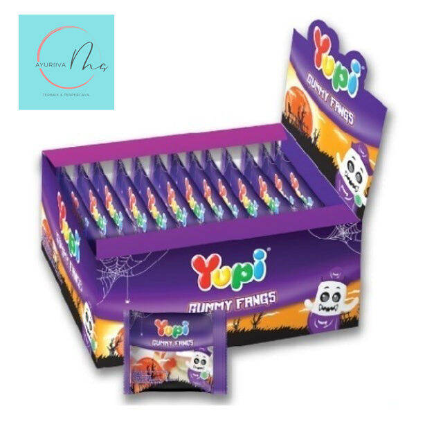 Permen Yupi Gummy Fangs 1 Box isi 24 pcs | Lazada Indonesia